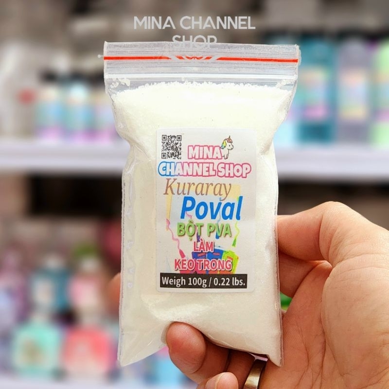 Bột PVA Pha keo trong làm Slime Kuraray Poval Chính Hãng Của Mina ...