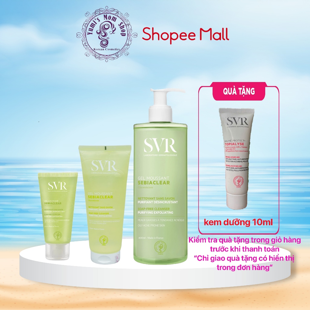 Sữa Rửa Mặt SVR Cho Da Dầu Mụn - SVR Sebiaclear Gel Moussant 55ml-200ml ...