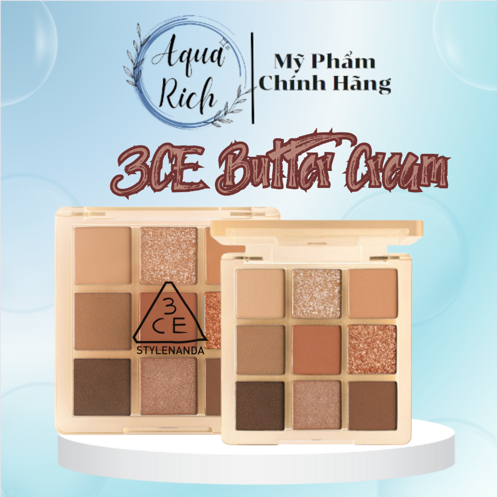 Màu Mắt 9 Ô 3CE Multi Eye Color Palette- Màu Butter Cream Vỏ Cam ...