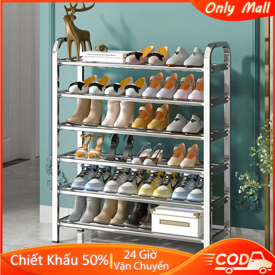 ONLY Giá Để Giày Inox 304,Đa Năng Kệ Để Giày 2~6 Tầng Siêu Bền Kệ giày ...