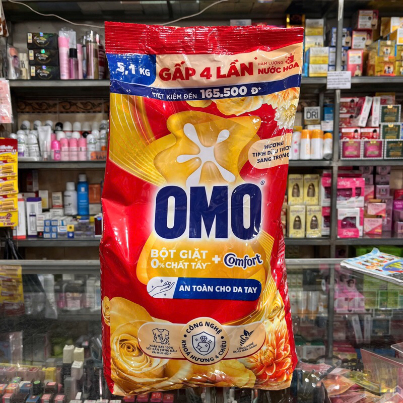 Bột giặt OMO Comfort tinh dầu thơm nồng nàn 5.1 kg | Shopee Việt Nam