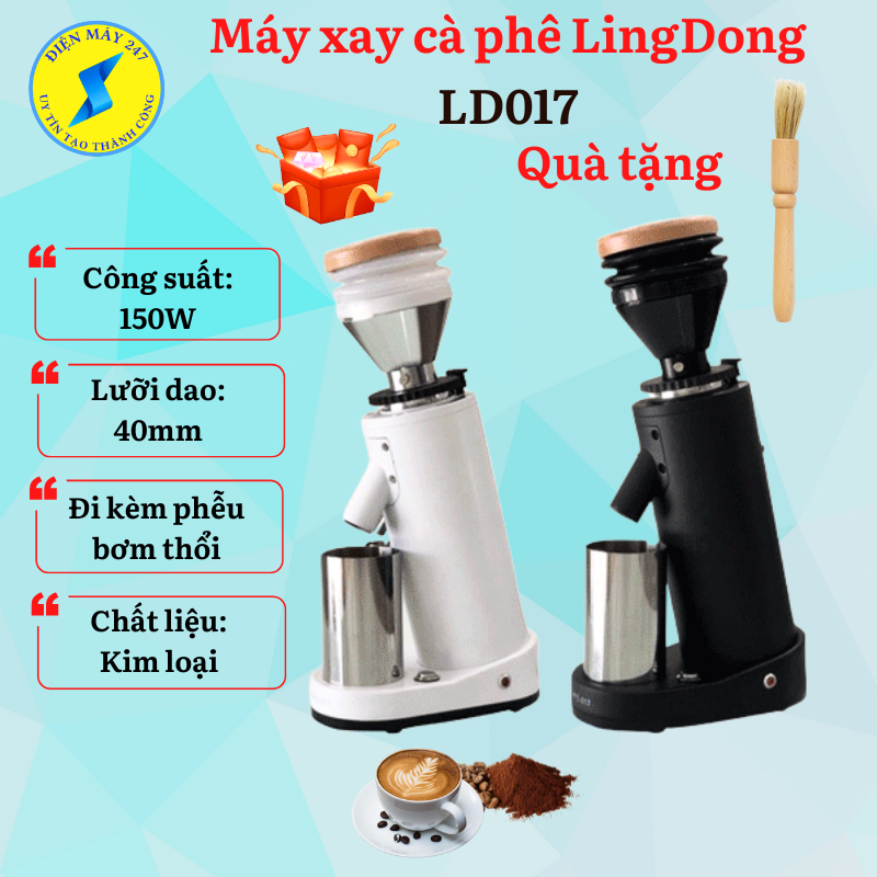 Máy xay cà phê LingDong LD017 - Máy xay cafe Single Dose 017 - Dùng quán - Gia đình - Nhỏ Gọn ...