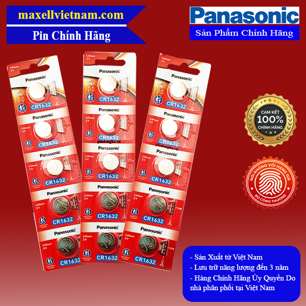 Pin Panasonic CR1632 Lithium 3V Hàng Chính Hãng Indonesia | Shopee Việt Nam