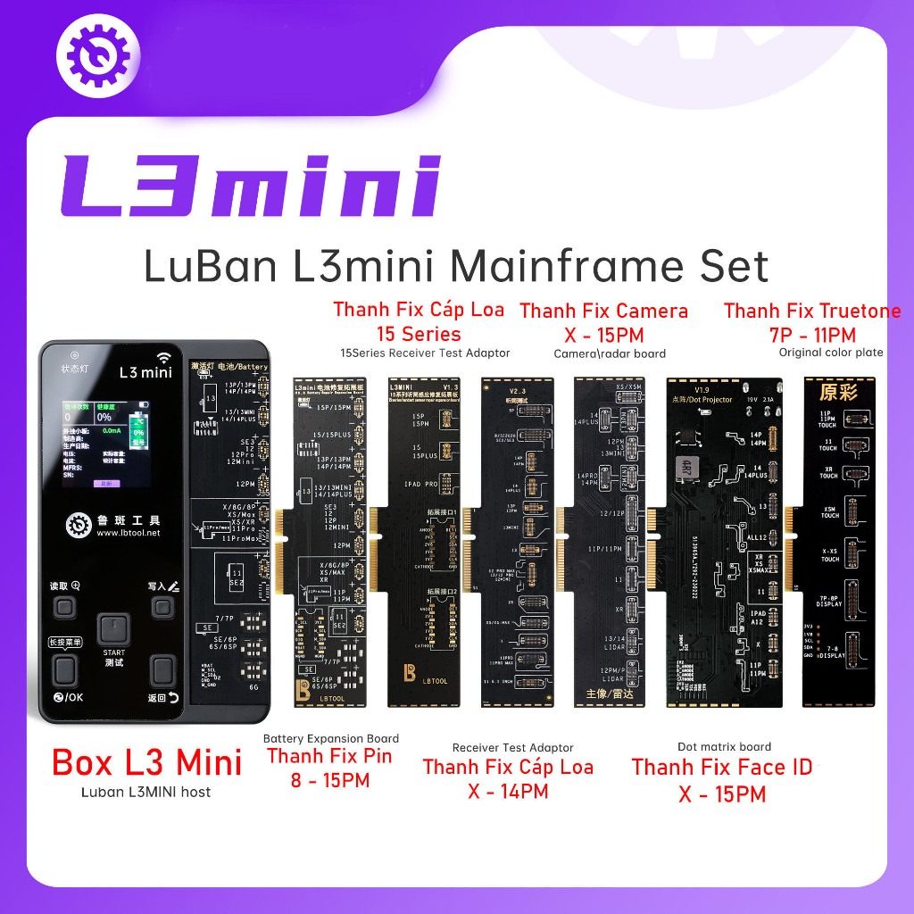 Box Luban L3 Mini Sửa Face ID - Fix Pin - Fix Camera - Fix Cáp Loa ...