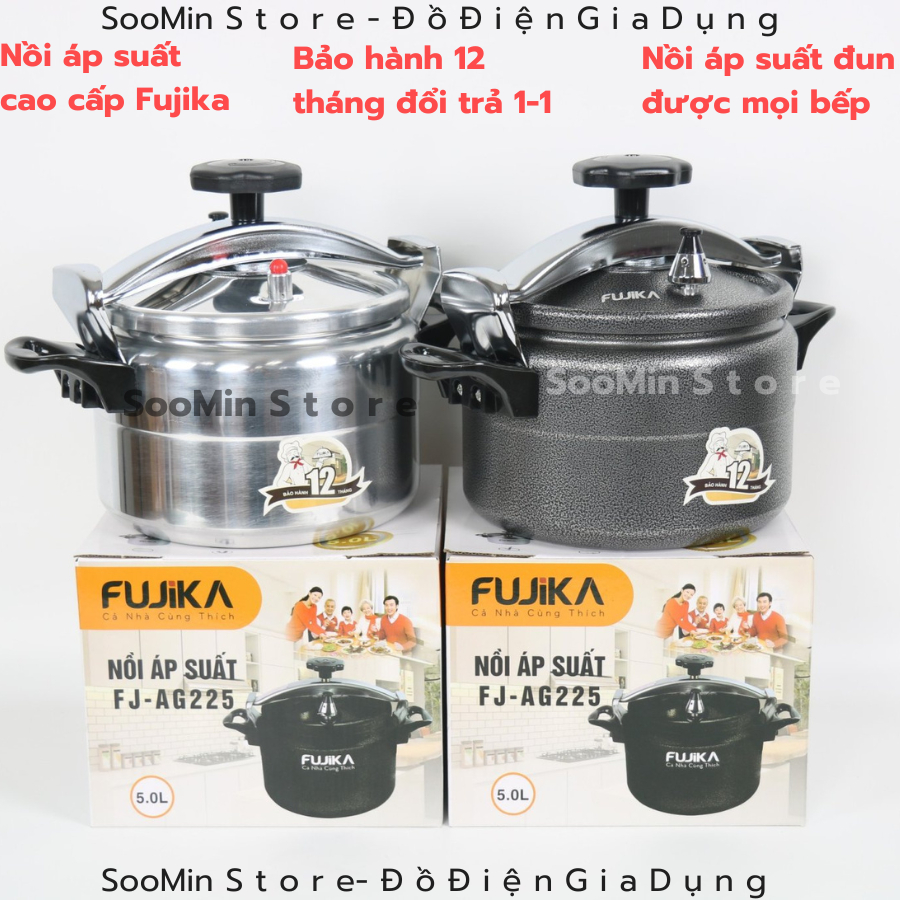 Nồi áp suất Fujika dùng được mọi loại bếp , Nồi áp xuất Fujika đun từ ...
