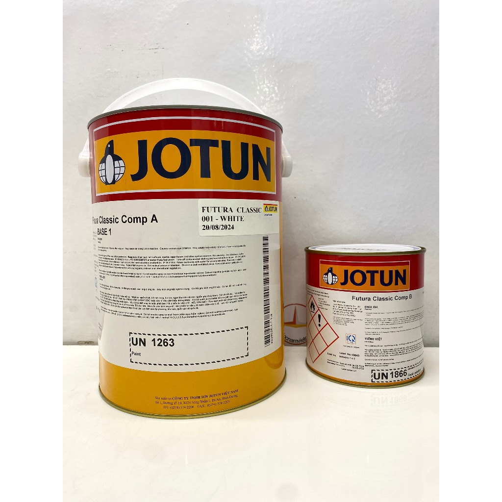 Sơn Epoxy dùng cho ngoài trời Jotun Futura Classic base 1 màu trắng ...