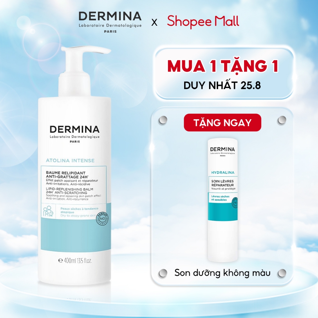Kem Dưỡng Ẩm Body Dermina Atolina Intense Lipid-Replenishing Balm 24H ...