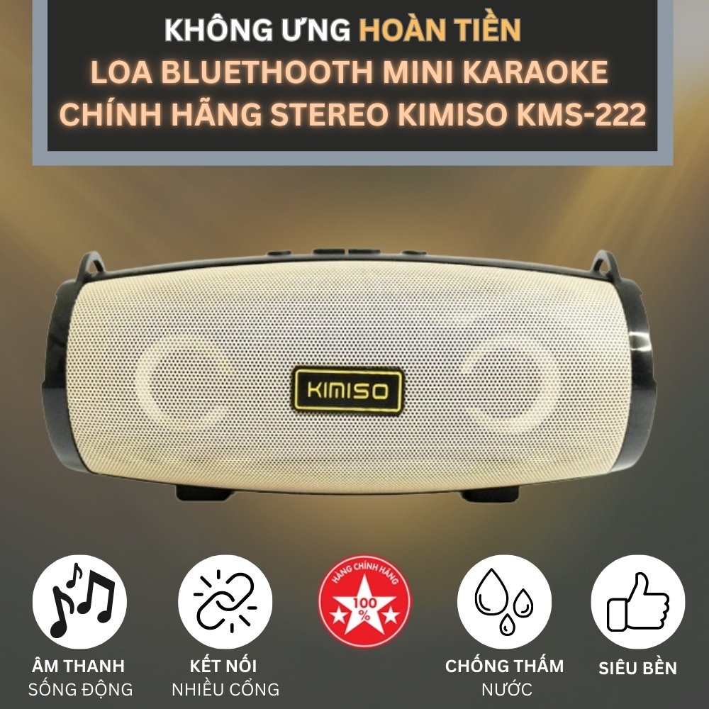 Loa bluetooth mini karaoke chính hãng Stereo Kimiso KMS-222 dòng 2023 ...