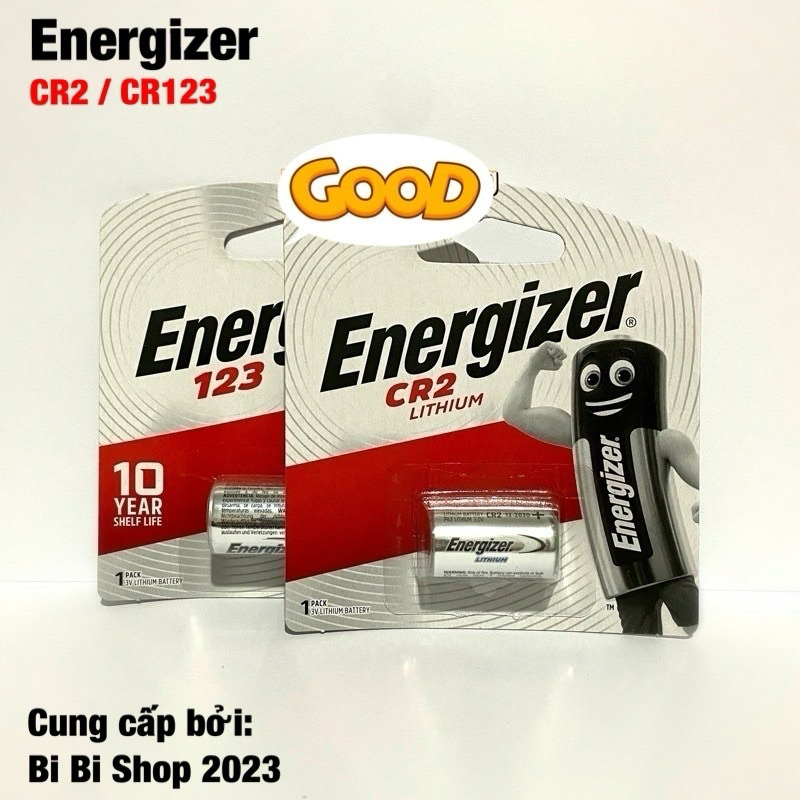 Pin CR2 / CR123 Energizer 3V Lithium Battery Chính Hãng Vỉ 1 Viên ...