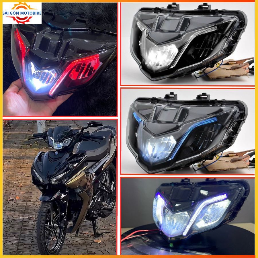 ⭐ Đèn Pha Led Siêu sáng Cho Yamaha Exciter 150 2019+ Y15Zr Led - Chóa ...