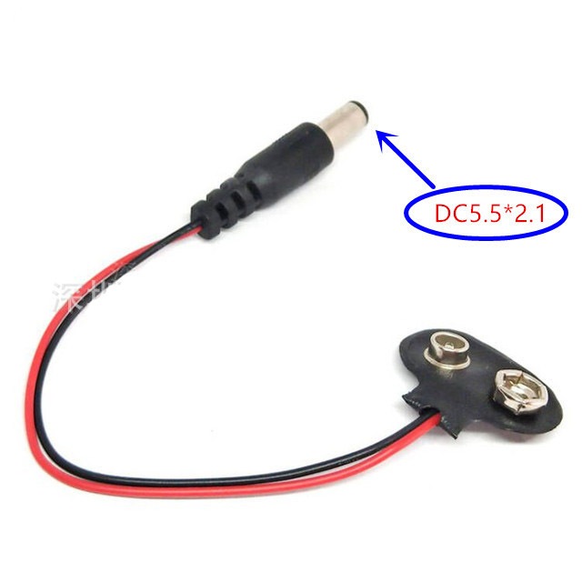 Dây đế pin 9V có Jack DC 5.5x2.1mm | Shopee Việt Nam