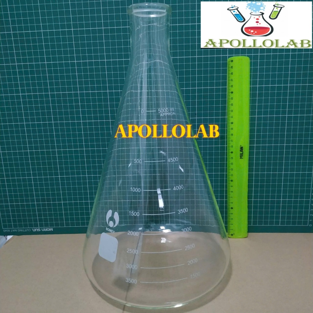 Bình tam giác Erlen thủy tinh 5000ml thí nghiệm | Shopee Việt Nam