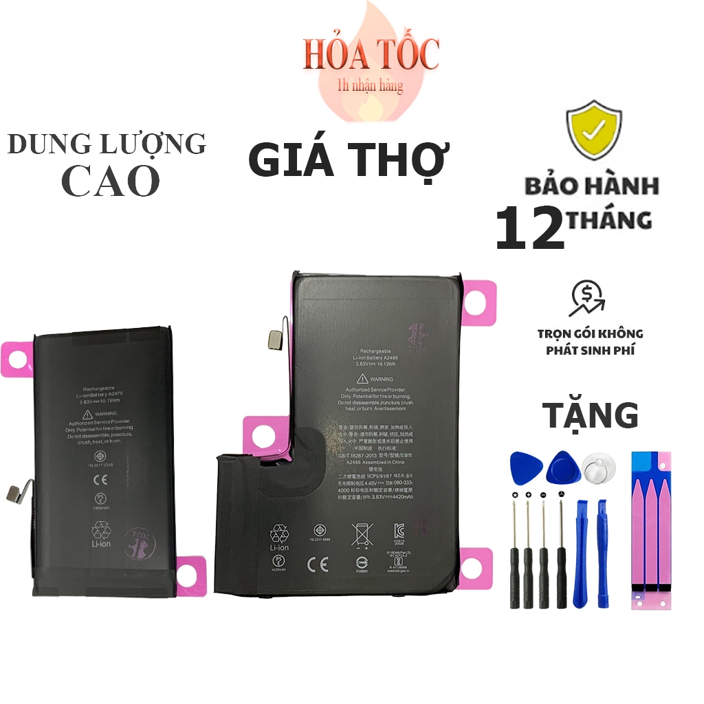 Pin dùng cho điện 12/12P/12PRM dung lượng cao bảo hành 12 tháng ...