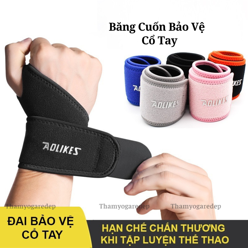 Băng quấn cổ tay Aolikes,Đai quấn bảo vệ cổ tay hỗ trợ nẹp xương ống ...
