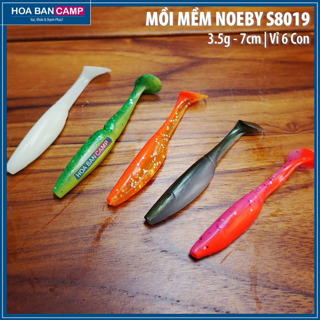 Mồi Mềm Câu Lure NOEBY S8019 | 3.5g - 7cm - 6 Con/Vỉ | Shopee Việt Nam