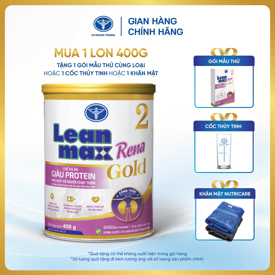 Lon sữa Leanmax Rena Gold 2 400g - Dinh dưỡng giàu Protein cho người ...