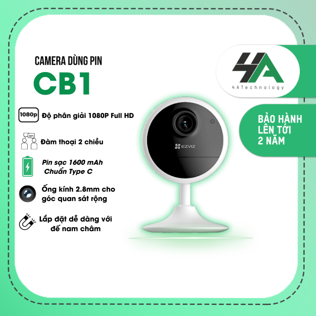 Camera wifi dùng pin Ezviz CB1 2MP | Shopee Việt Nam