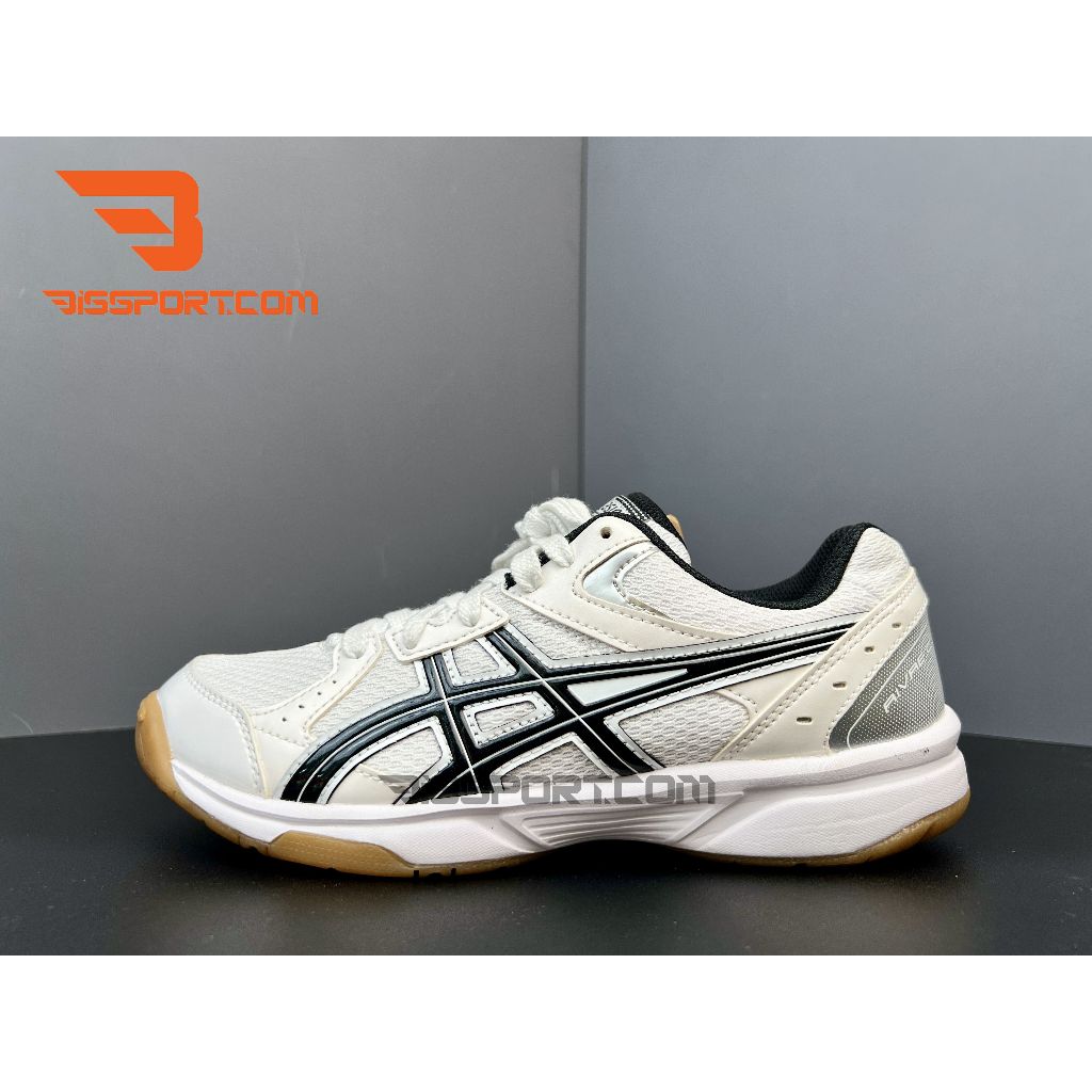 Giày Bóng Bàn Cầu Lông Asics Rivre CS Chính Hãng - Màu Trắng Đen - Chống Chấn Thương Tốt - Thiết ...