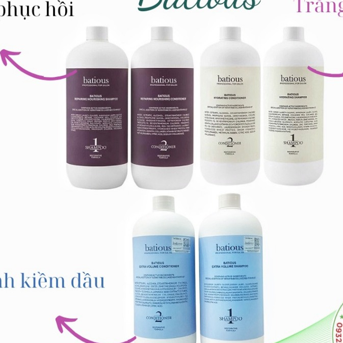DẦU GỘI XẢ BATIOUS 960ML | Shopee Việt Nam