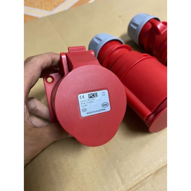 Ổ Cắm Phích Cắm Công Nghiệp Pce 3 Pha 4 Chân 16a 32a 32a Di động Cố