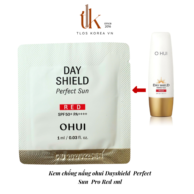 5 Gói Kem Chống Nắng Ohui Đỏ Cho Da Nhạy Cảm Và Da Sắc Tố Đỏ Ohui Day ...