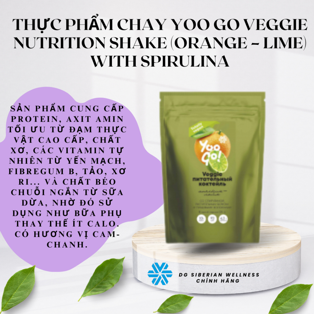 [CHÍNH HÃNG] Yoo Go Veggie Nutrition Shake (Orange – Lime) with ...