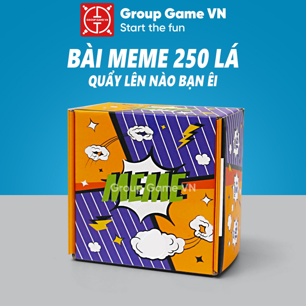 Bộ bài MEME Quẩy Lên Nào Bạn Êi 50-250 lá, Boardgame giải trí MÊM Tấu ...