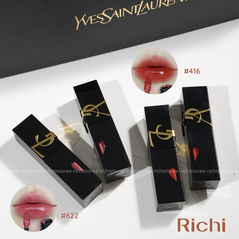 Son kem YSL Vinyl Cream 610 440 441 407 416 425 mẫu mới | Shopee Việt Nam