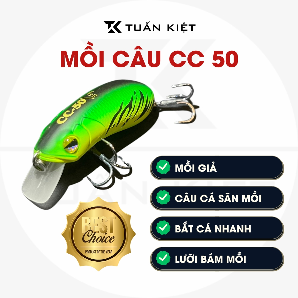 Mồi câu Lure, Mồi câu Cunning-Cub CC-50 - Tuấn Kiệt Fishing Official ...