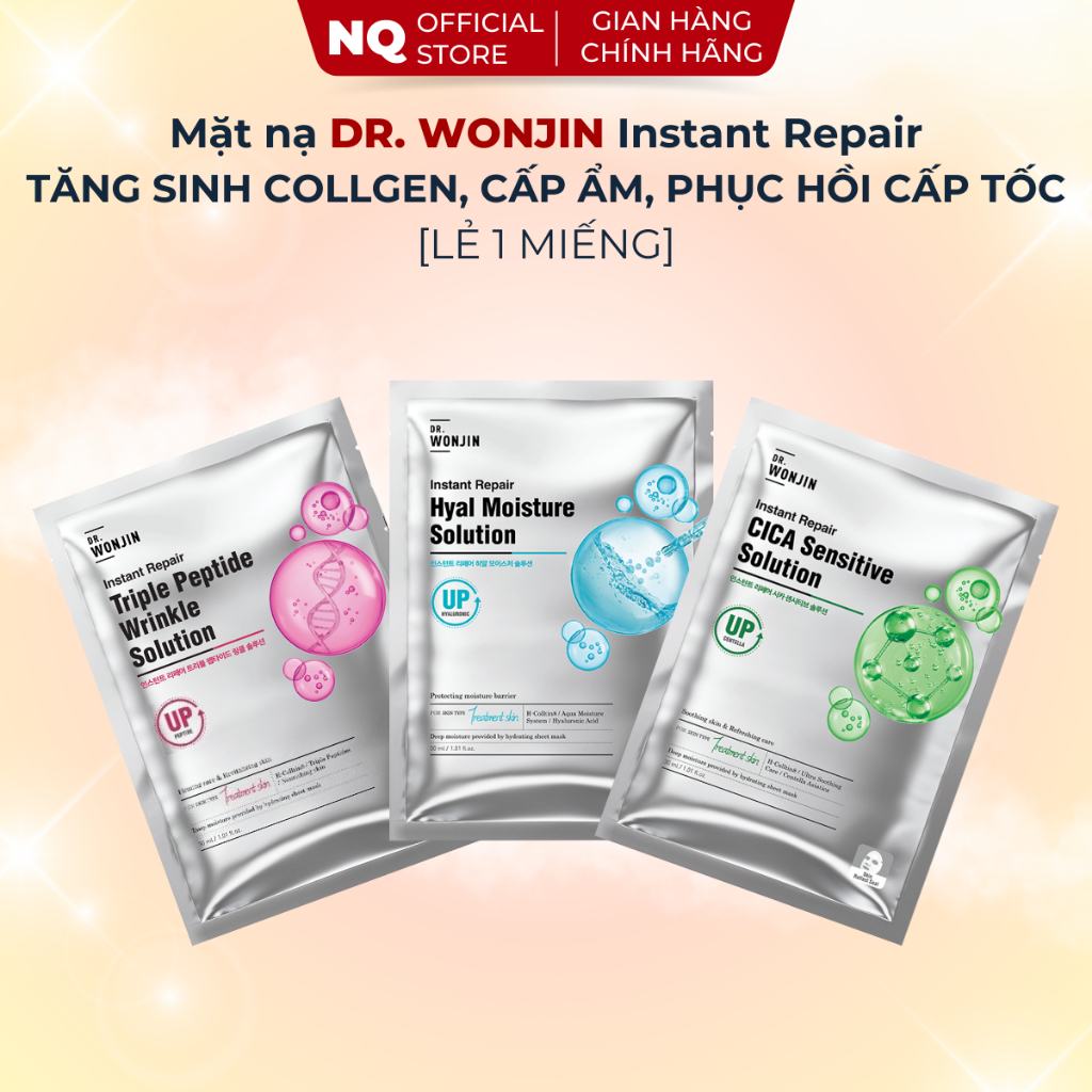 [LẺ 1 MIẾNG] Mặt Nạ Dưỡng Cấp Tốc Cấp Ẩm Phục Hồi Nâng Cơ Cho Da WONJIN ...