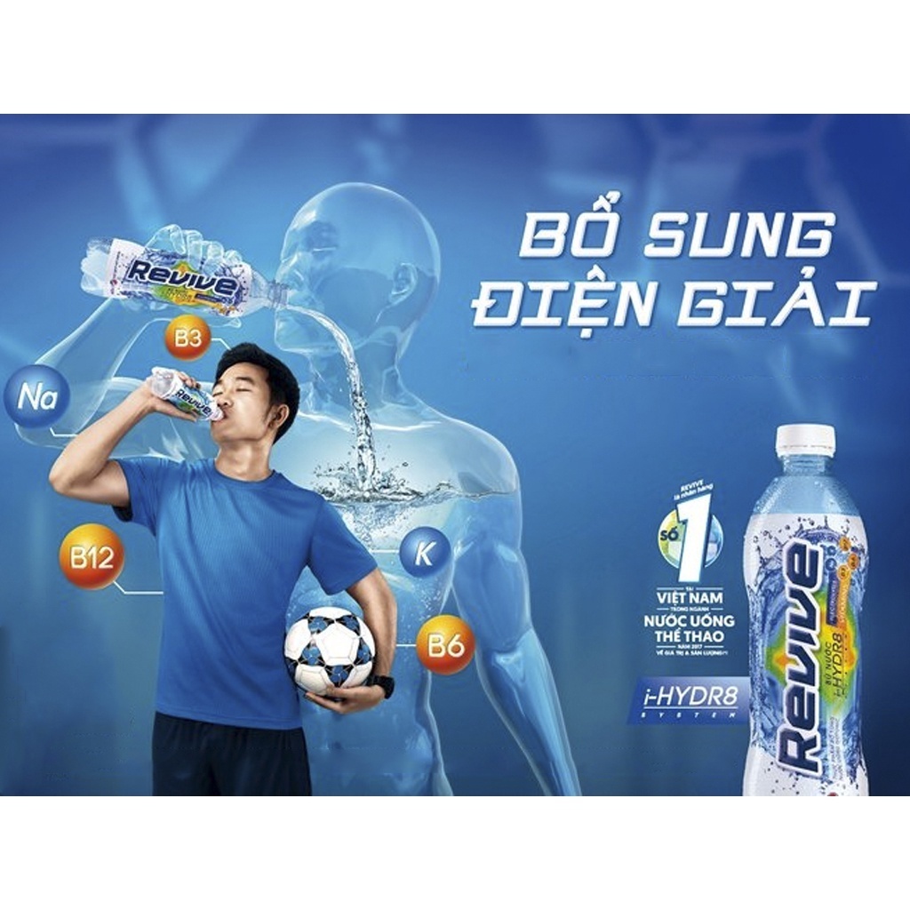 Lốc 6 Chai Nước Ngọt Bù Khoáng Có Ga Revive Muối Khoáng 500ml, Revive ...