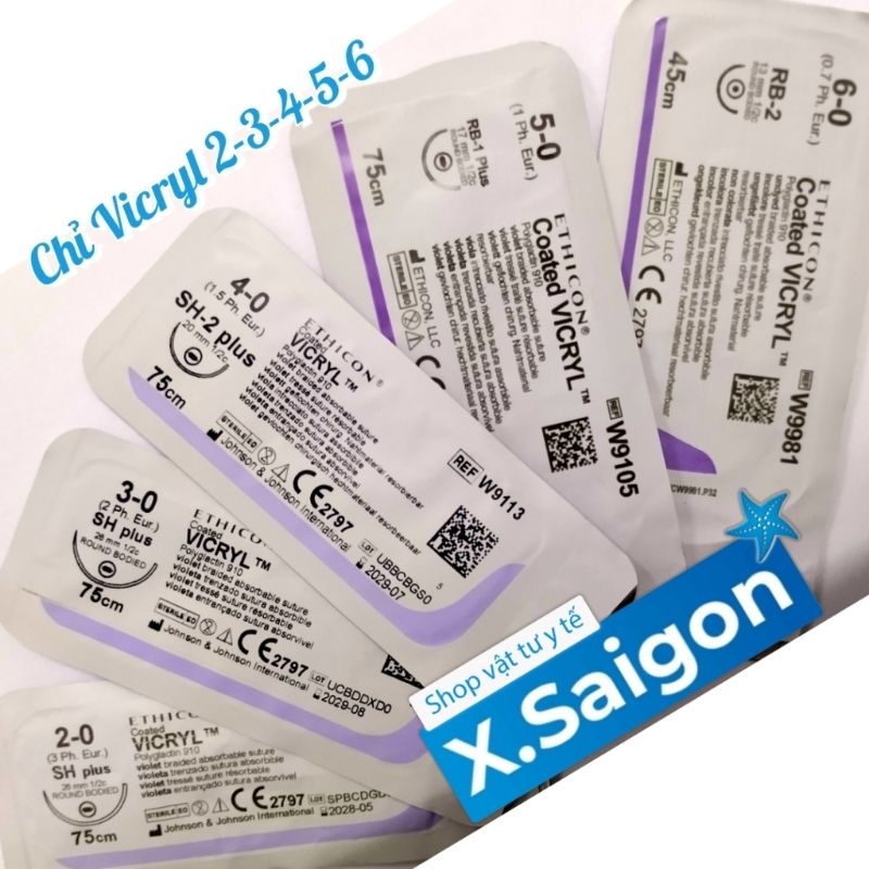 (01sợi lẻ) Chỉ Vicryl 2,3,4,5,6 Ethicon. | Shopee Việt Nam