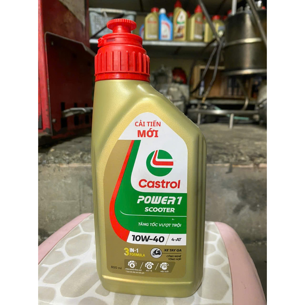 Dầu nhớt xe tay ga Castrol POWER1 SCOOTER 4T 10W-40 0.8L, 1L | Shopee Việt Nam