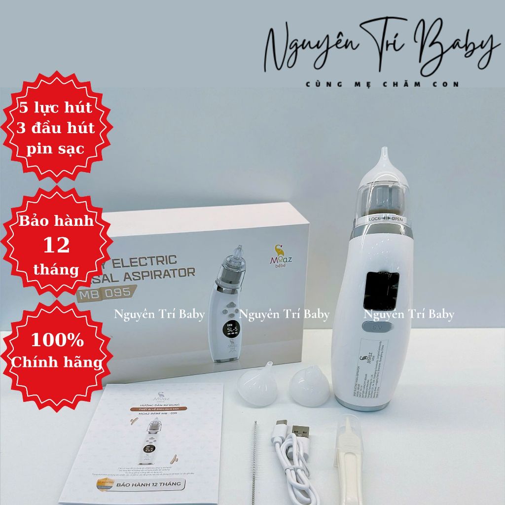Máy hút mũi không dây Moaz bebe MB095 bảo hành 12 tháng chính hãng ...
