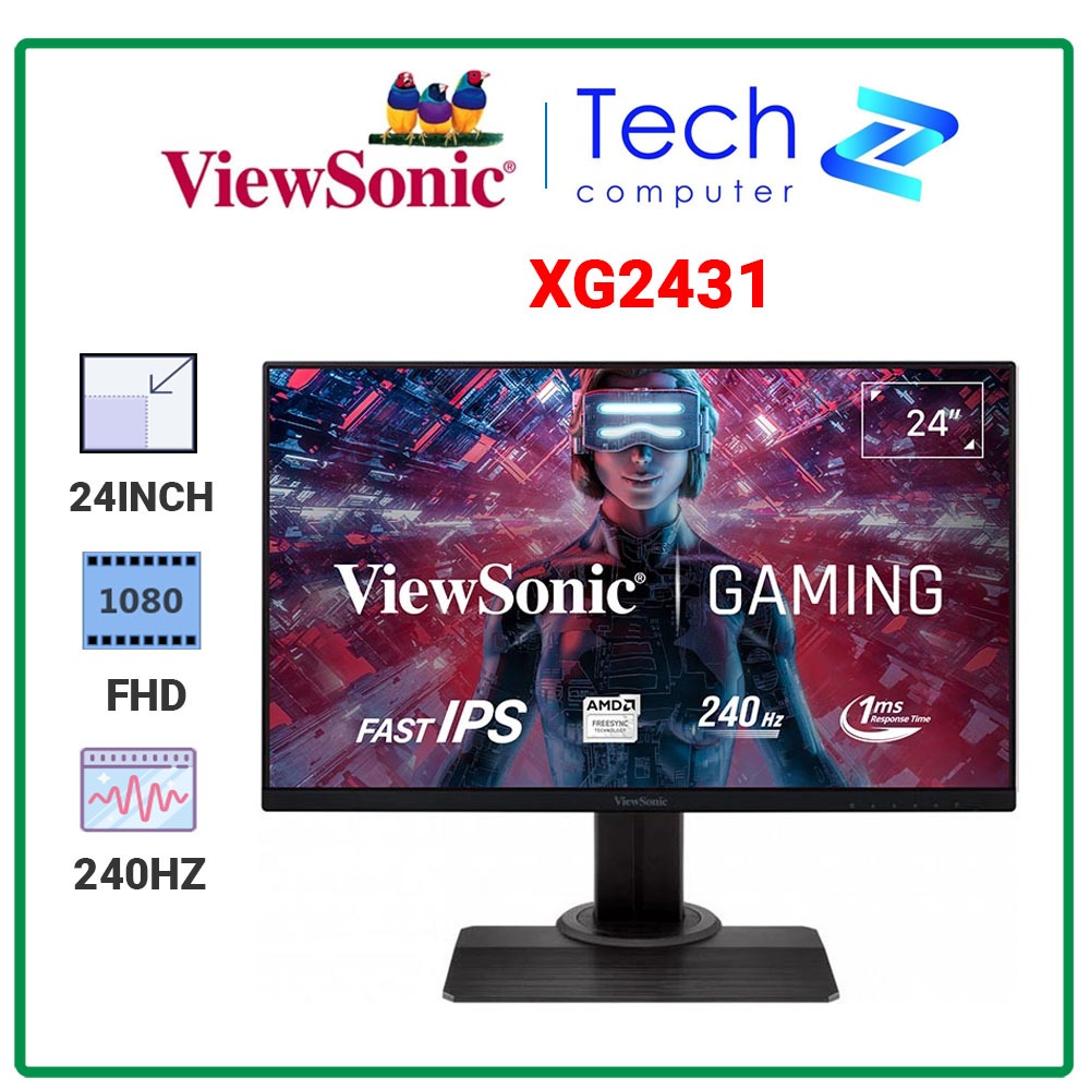 Màn hình ViewSonic XG2431 24" IPS 240Hz 1ms chuyên game | Shopee Việt Nam