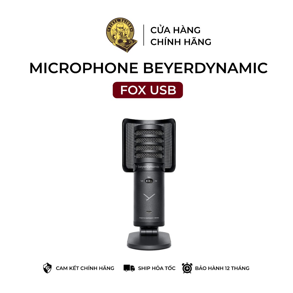 Microphone Thu Âm Beyerdynamic FOX USB Microphone - Bảo Hành 12 Tháng ...