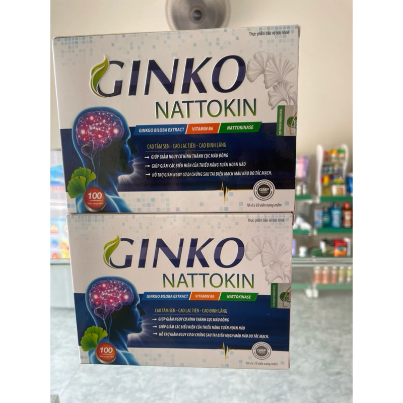 Bổ não Ginkgo nattokin hộp 100 viên | Shopee Việt Nam
