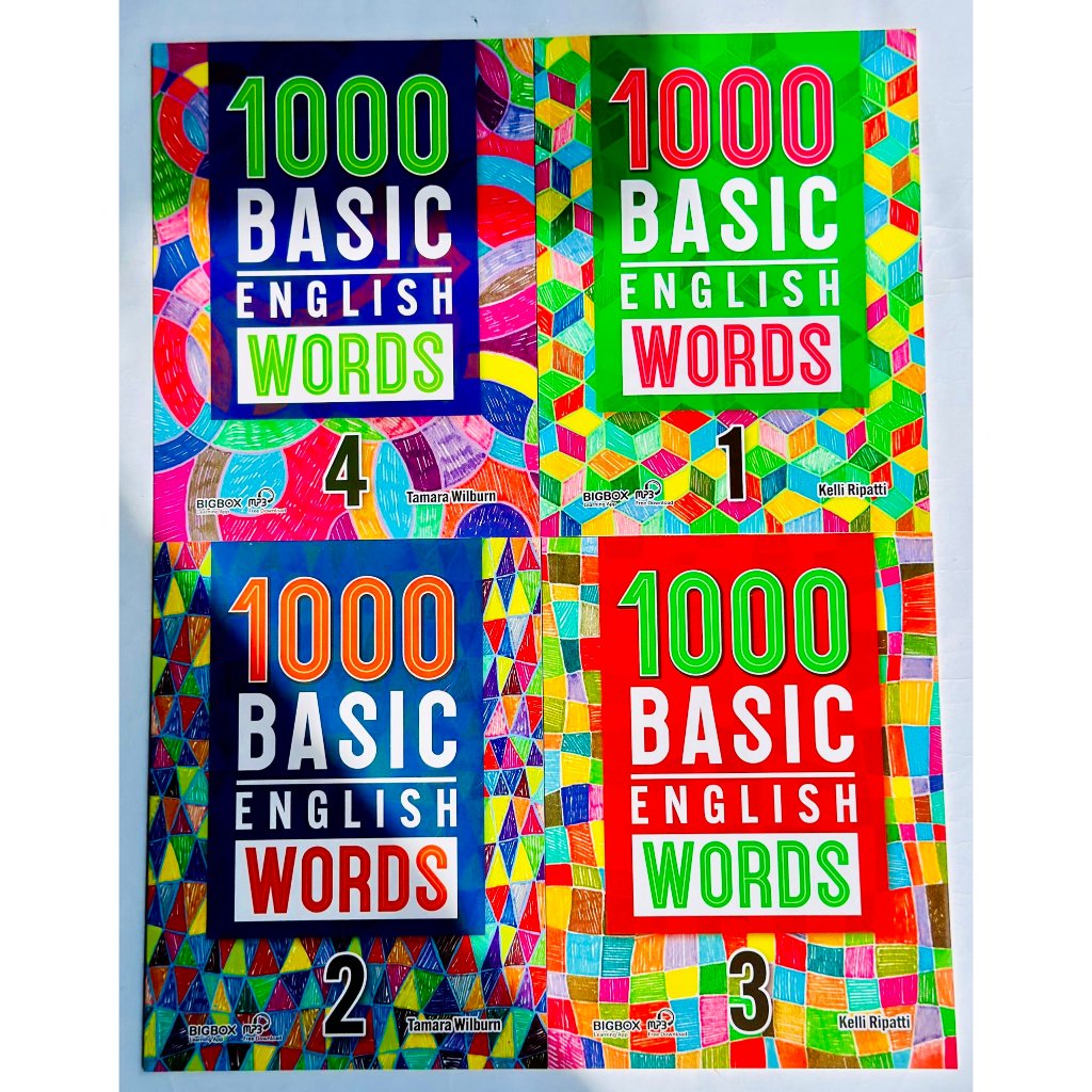 Sách - 1000 Basic English Words - bộ 4 cuốn | Shopee Việt Nam