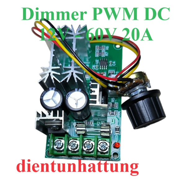 MODULE DIMMER PWM DC 6A + 10A + 20A + 40A, ĐIỆN ÁP 12V – 24V – 36V ...