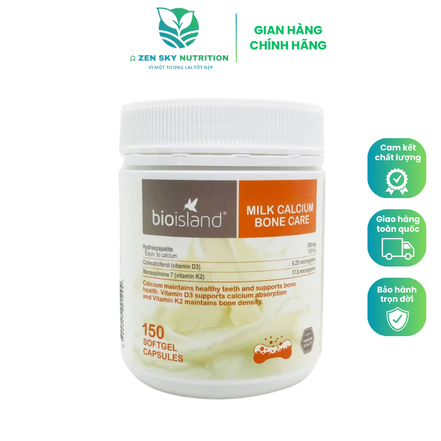Canxi sữa hữu cơ Bio Island tăng cường canxi cho mẹ bầu chống còi xương dị tật thai nhi | Shopee ...