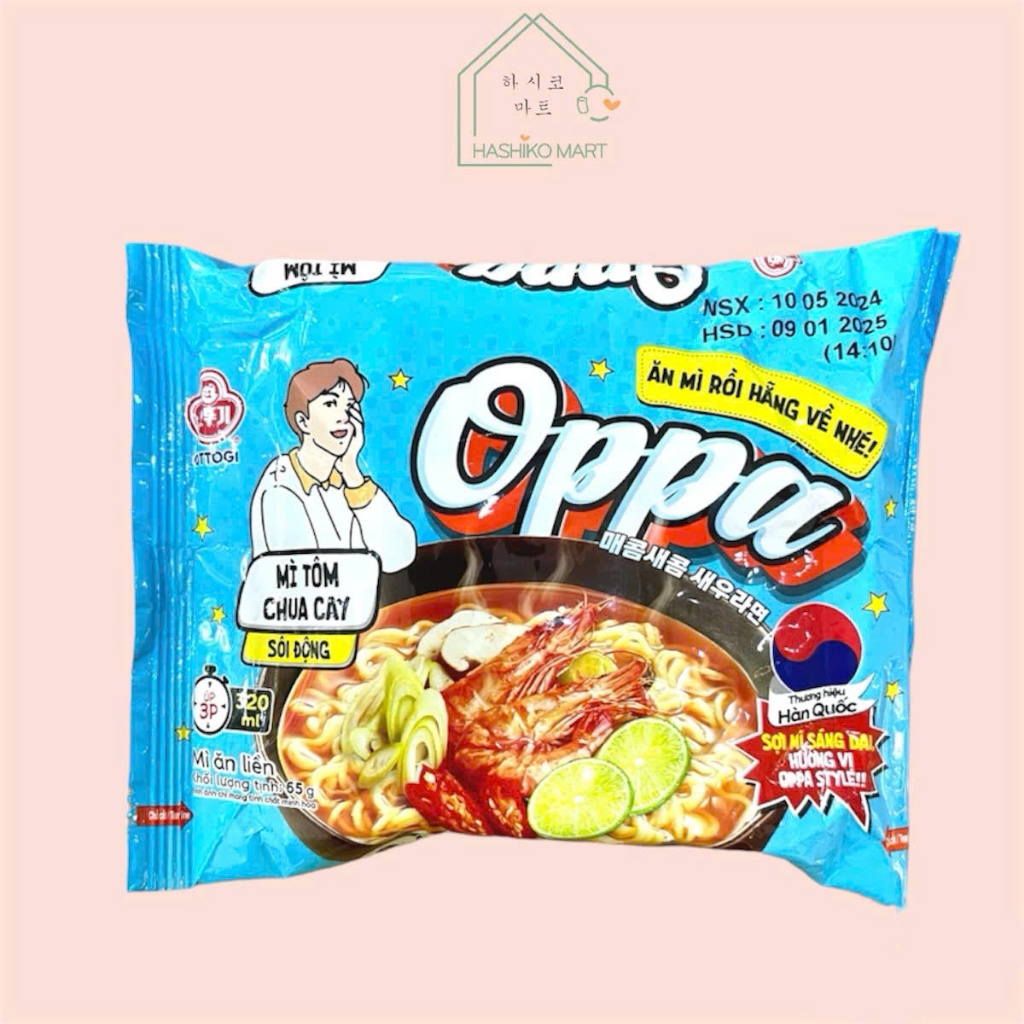 MÌ TÔM CHUA CAY OPPA OTTOGI 65G | Shopee Việt Nam