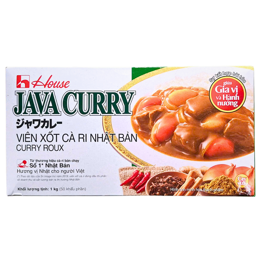 Viên Cà Ri House JAVA CURRY Vị CAY VỪA Hộp 1KG [Gia Vị Nấu Cari Nhật] [Viên Xốt Cà Ri] | Shopee ...