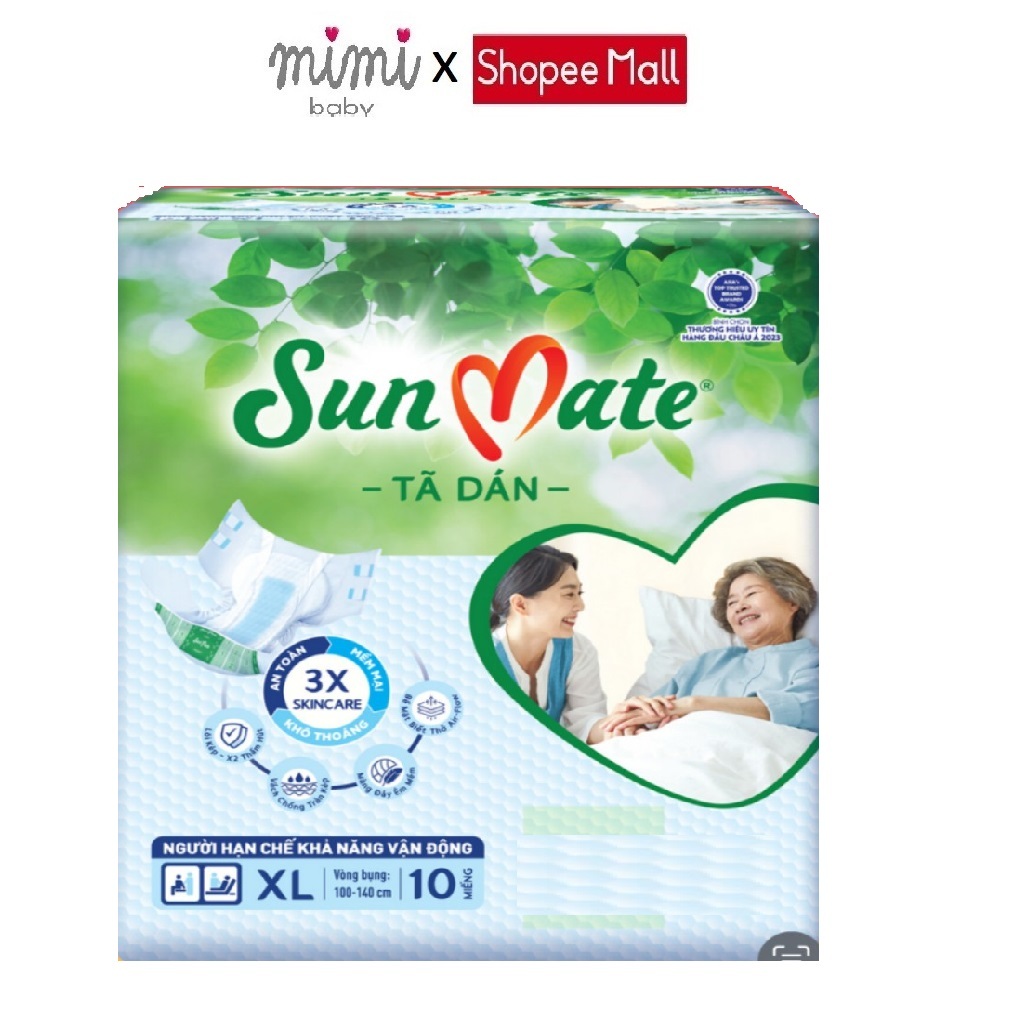 Tã Sunmate người già siêu thấm đủ size M/L/XL- Gói tiết kiệm 10 miếng | Shopee Việt Nam