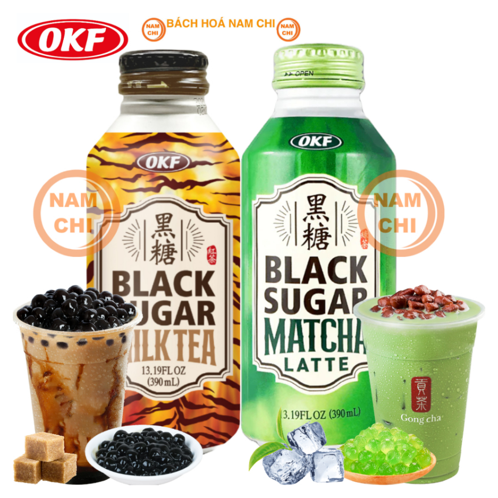[CHAI 390ML] Trà Sữa Đường Đen Hàn Quốc OKF Chai 390ml - Hàn Quốc | Shopee Việt Nam