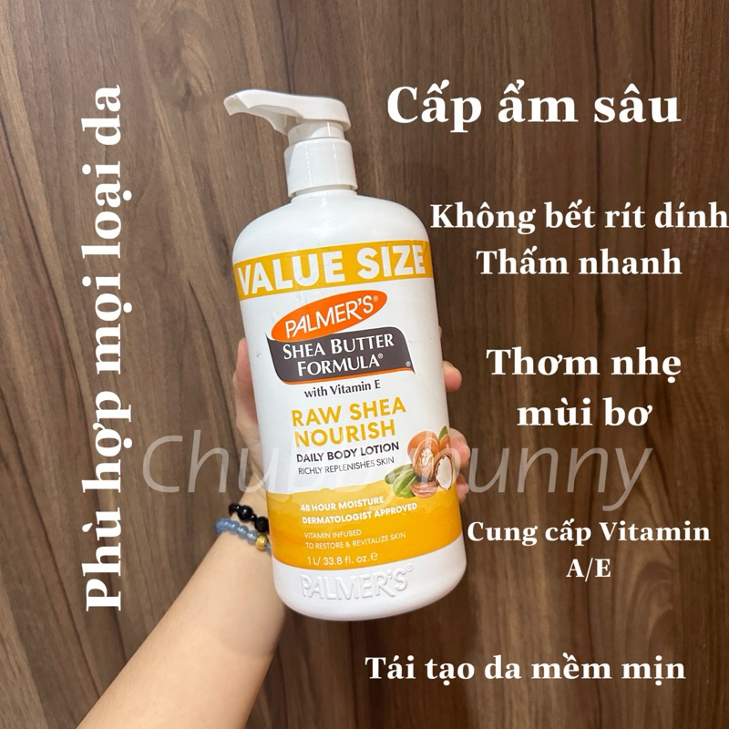 [CHÍNH HÃNG] Palmer's Raw Shea Body Lotion - Dưỡng thể chiết xuất từ Bơ ...