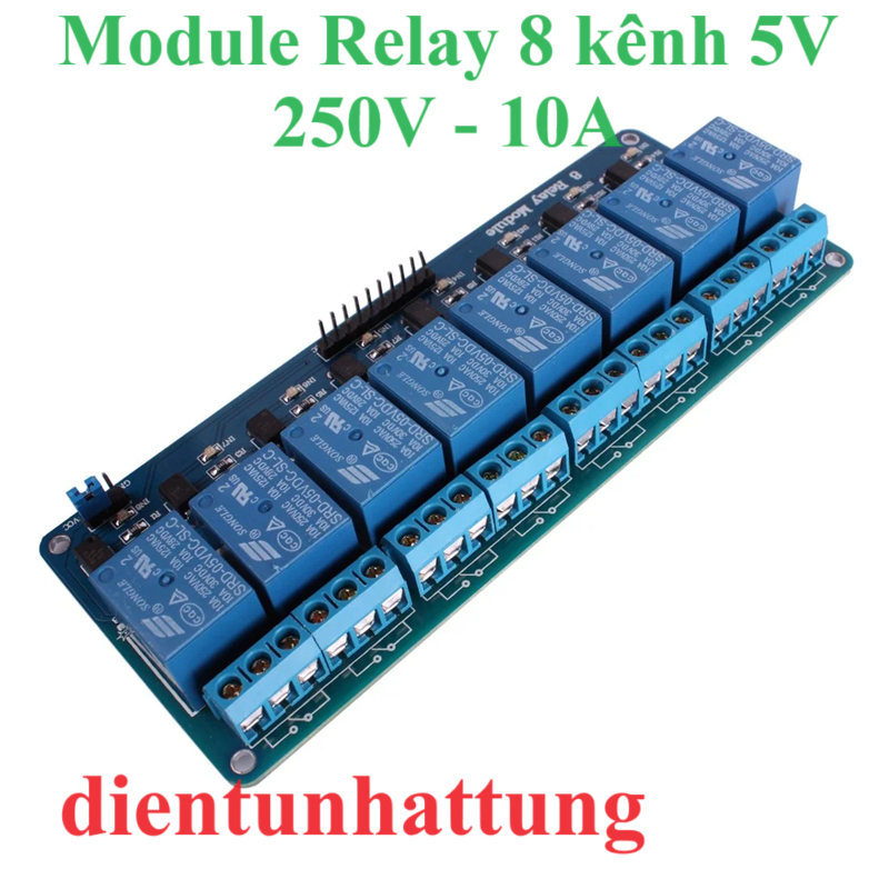 Module Relay 5V / 12V / 24V 10A 1 Kênh + 2 Kênh + 4 Kênh + 6 Kênh + 8 ...