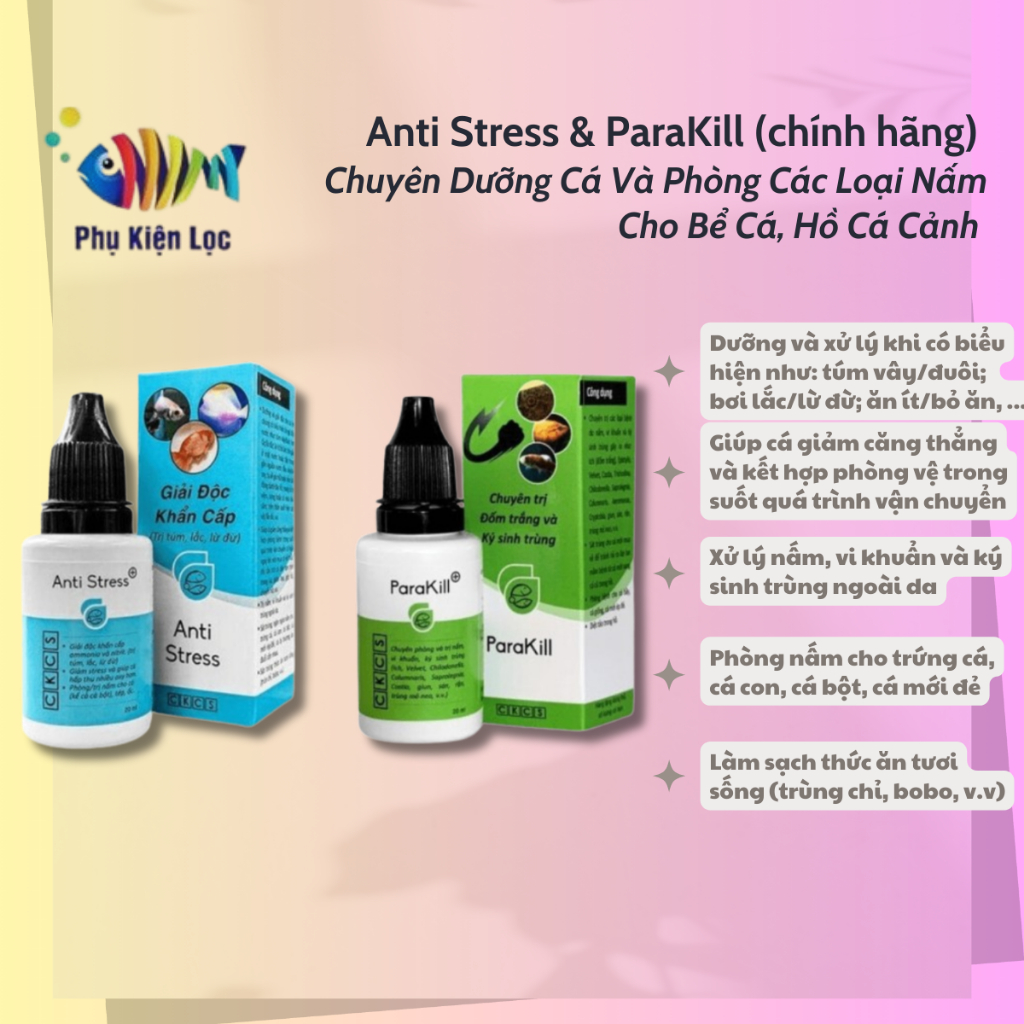 Anti Stress & ParaKill - Chuyên Dưỡng Cá Và Phòng Các Loại Nấm Cho Bể ...