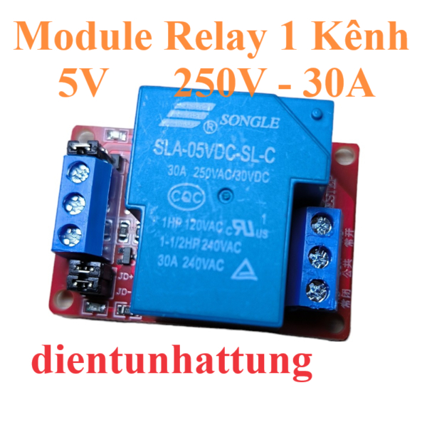 MODULE RELAY 5V + 12V 30A 1 KÊNH, RƠ LE CÔNG SUẤT 250V | Shopee Việt Nam
