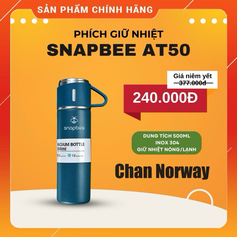 [CHÍNH HÃNG] Bình Giữ Nhiệt Snapbee AT50 - Inox 304 - 500ml | Shopee ...