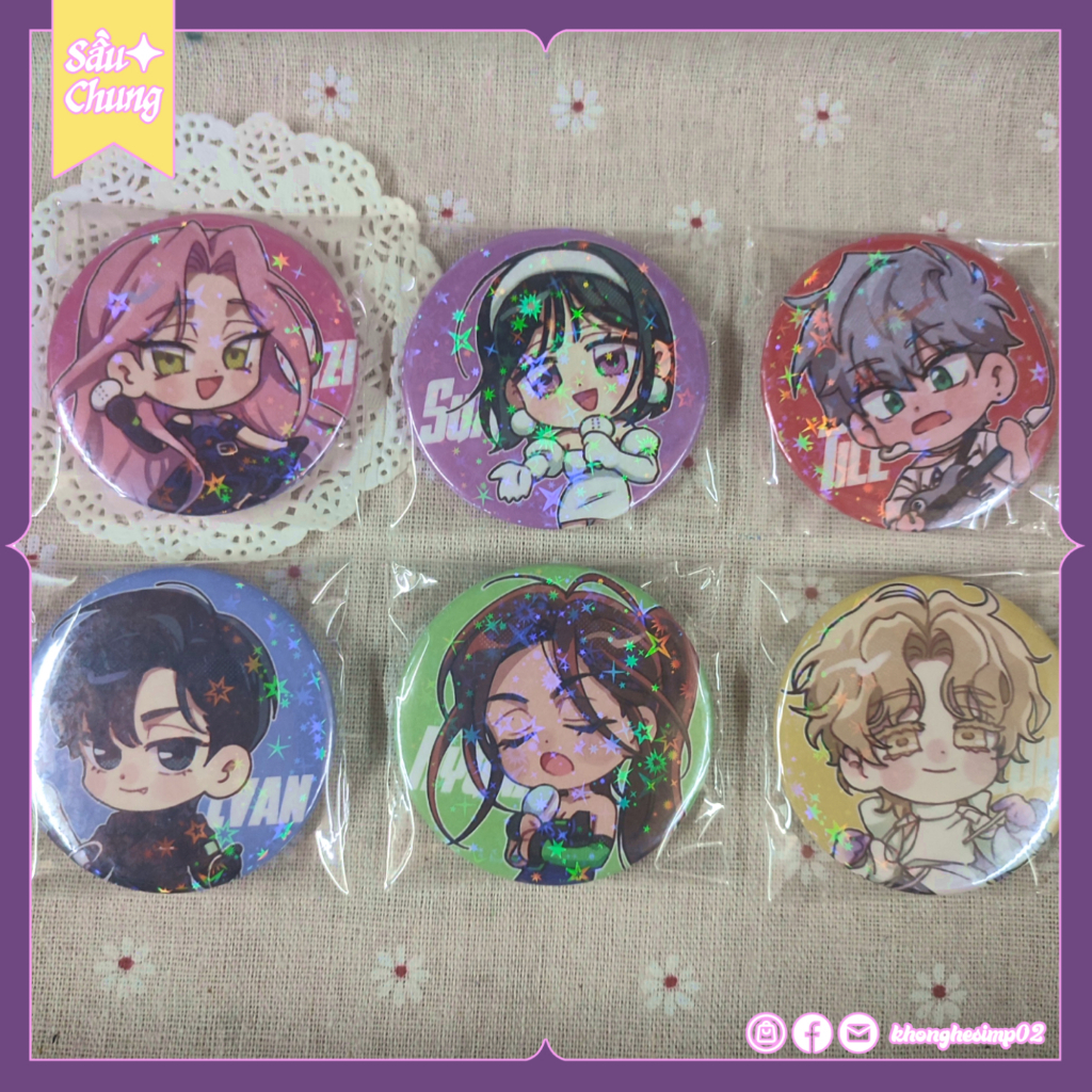 Huy hiệu/Badge ALIEN STAGE chibi hologram sao dễ thương | Shopee Việt Nam
